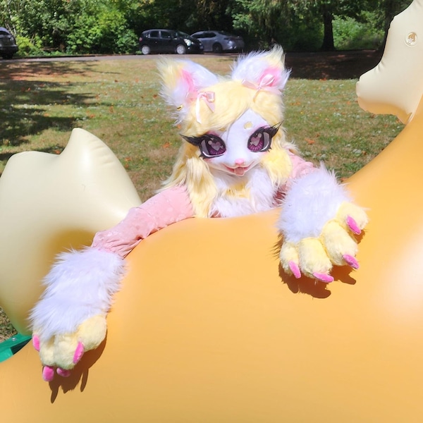 CUSTOM Nylon Fursuit Collars Furry, Therian, Cosplay, Pup Play Collar ...