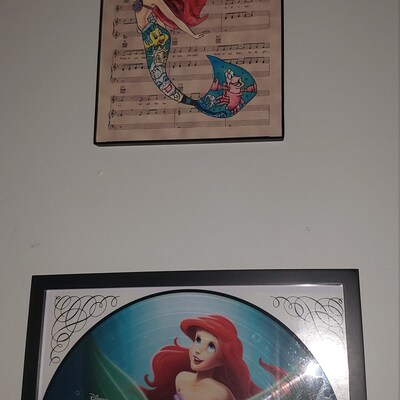 Disney Little Mermaid, Ariel Sheet Music Art Print, the Little Mermaid ...