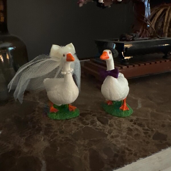 Goose-wedding-cake Topper-bride-groom-farm-animal-funny-unique-barn ...