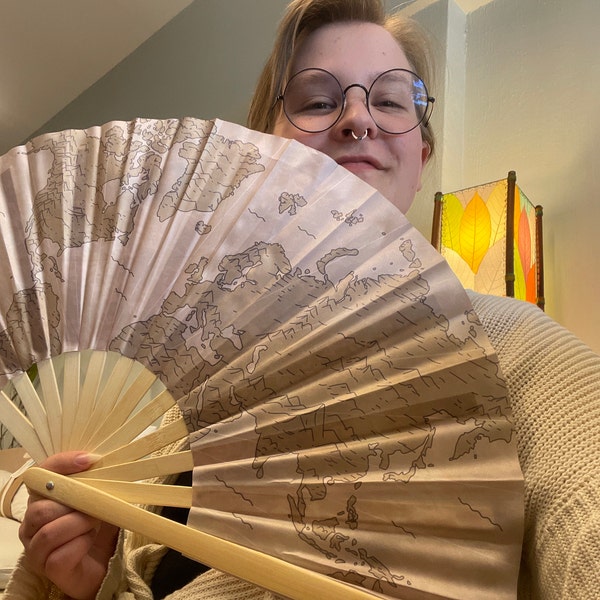 Viking, Helm of Awe, Green, Large Clack Fan Designed by Tara Vojta ...