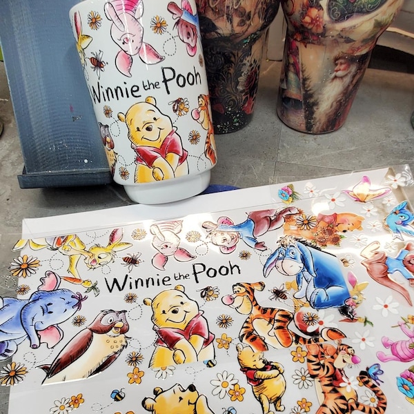 Winnie the Pooh Cup Wrap, Uvdtf Stickers for Cups and Tumblers ...