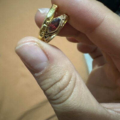 Lizard Ring, 18k Gold Plated Lizard Ring, Lizard Jewelry, Reptile Ring, Adjustable Lizard Ring ...