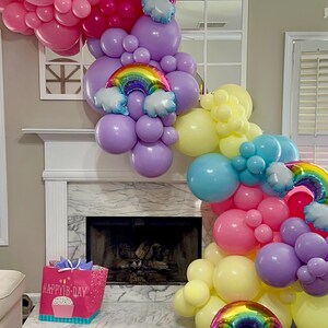 Pastel Rainbow Birthday DIY Balloon Garland Kit Soft Pastels - Etsy