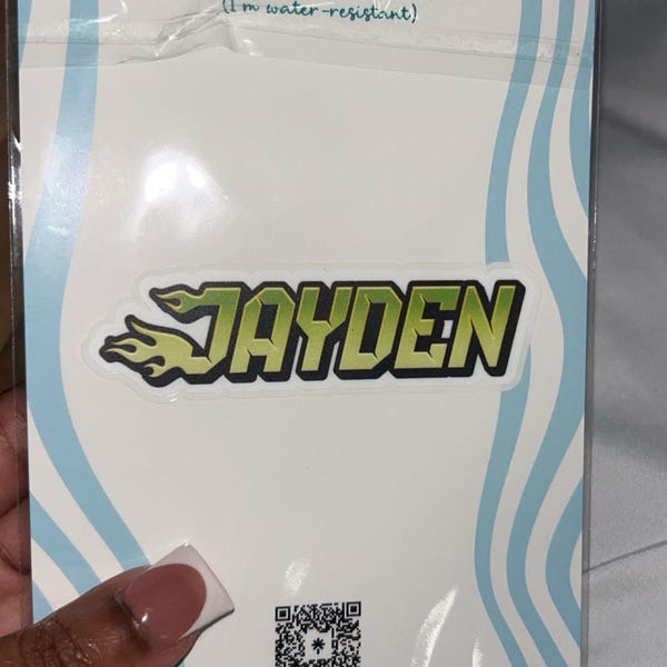 Script Font Style Custom Name Sticker, Personalized Decal, Vinyl ...