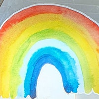 Watercolour Rainbow Window Sticker, Rainbow Window Decal, Rainbow Room ...