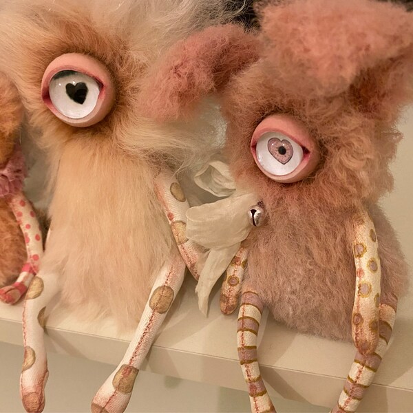 Pink Gentle Teddy Bear - Cyclops _ MADE-TO-ORDER! - Etsy