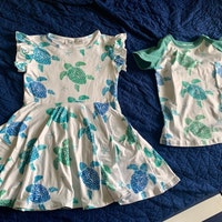 Sea Turtle Twirl Dress - Etsy