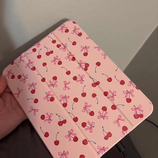 Pink Cute Aesthetic iPad 10th/11th Gen Case With Apple Pencil Holder ...