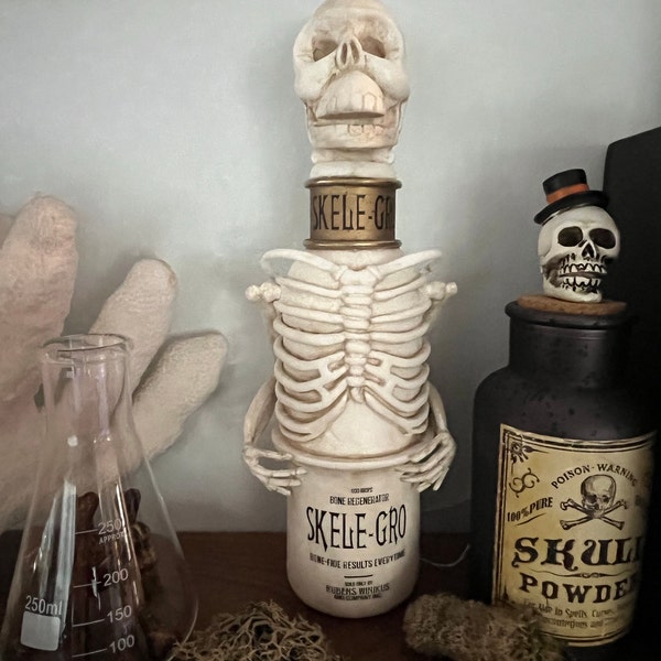 Skele-gro Bottle Label Text - Etsy