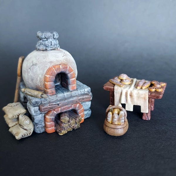 Dark Age Village Miniature Set Dnd Dungeons and Dragons Town Miniatures ...