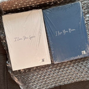 Our First Year Together Personalized Couple Notebook Custom - Etsy