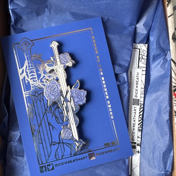 Roses of the Broken Sword | 80mm Enamel Pin - Etsy