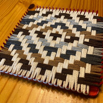 PATTERN Rainbow Diamond Twill Potholder Loop Pattern for Both 27x27 pro ...