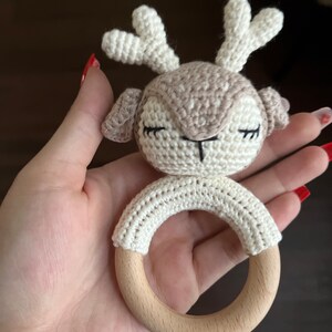 Macrame Pacifier Clip Wood Binky Clip Handmade Binky Clip - Etsy