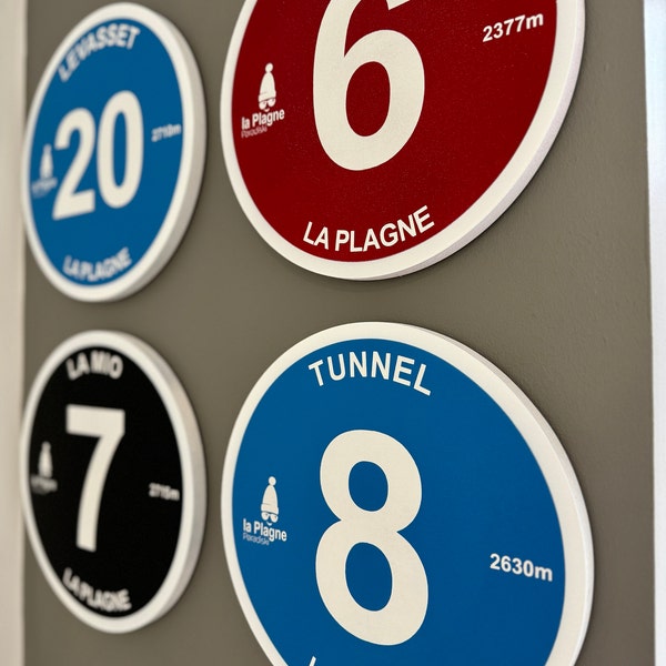 Custom Ski Piste Marker Sign: Hand-painted Alpine Decor - Etsy UK