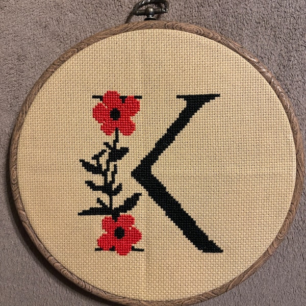 Letter X Cross Stitch Pattern, Heart Balloon X Cross Stitch, Initial ...