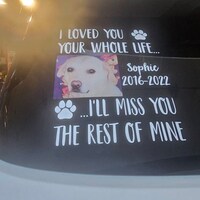 In Loving Memory Car Window Decal With a Cross and Flowers - Etsy