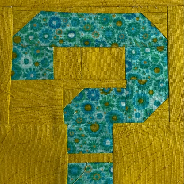 Super Mario Bros. Inspired Question Mark Quilt Block Pattern- 6" and 12 ...