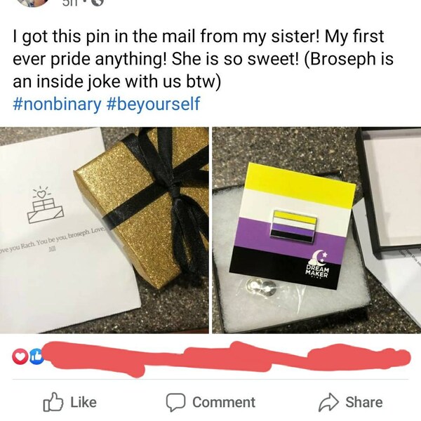 Nonbinary Pride Flag Enamel Pin - Genderqueer, Androgyny, Third Gender ...