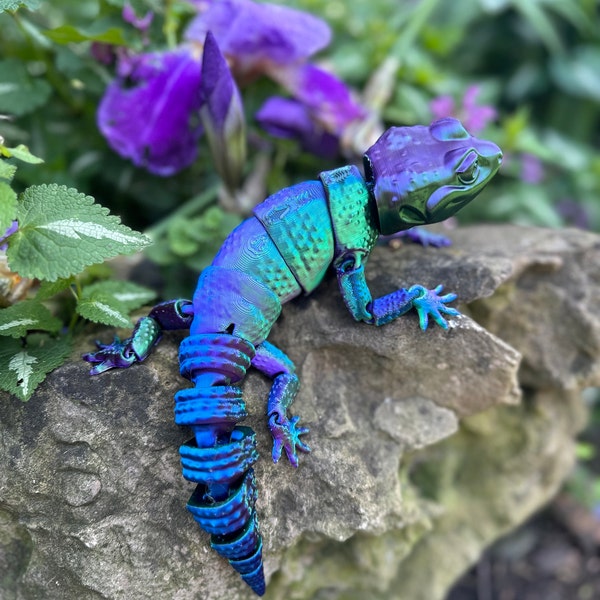 Leopard Gecko Digital .STL File for 3d Printing, Articulated Fidget ...