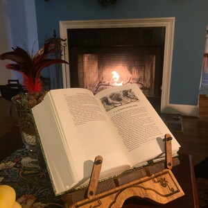 Decorative Book Stand, Carved Cookbook Stand, Handmade Bible Holder ...