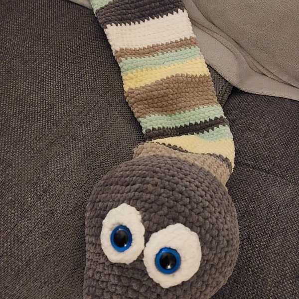 Crochet Pattern - Draft Excluder Snake | Deco | Bolster | Stuffed ...