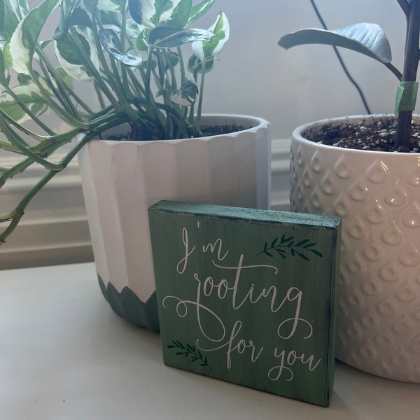 Rustic Plant Themed Mini Signs, Rustic Farmhouse Decor, Indoor Garden ...