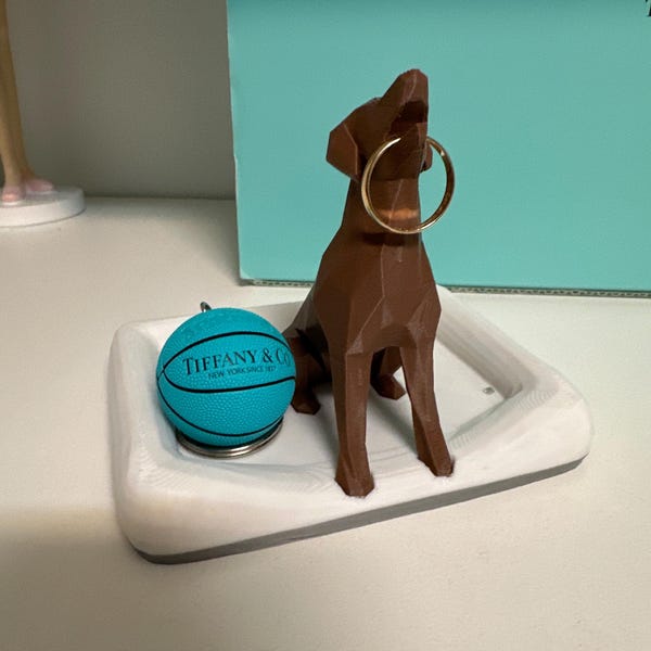 Dog Ring Holder With Dog Bed Ring Dish Unique Ring Holder for Ring ...