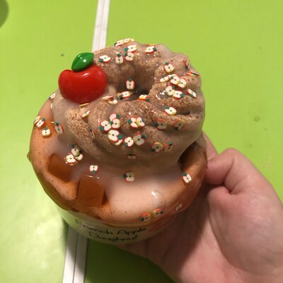 Apple Doughnut, DIY Slime, Snow Butter Slime, Apple Slime, Fall Slime ...
