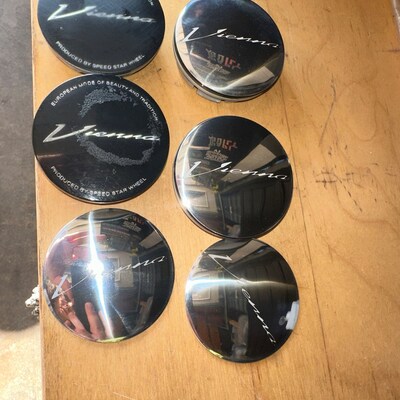 Metal Stickers Custom Car / Wheels Center Cap Logo Badge Wheel Trims ...