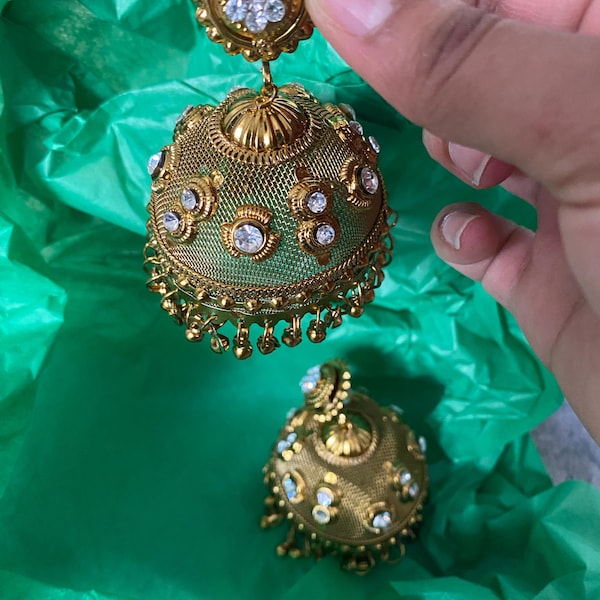 Silver Bridal Set - Pearl Indian/ Pakistani Style With Jhumka Earring ...