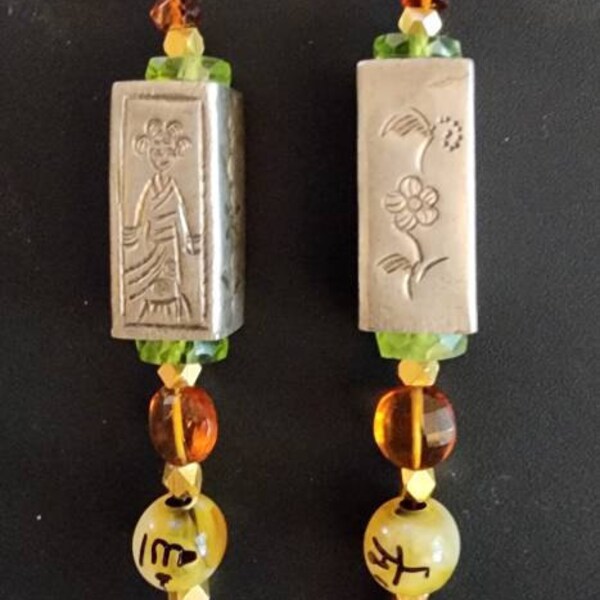5 Vintage Chinese Yin Yang Jade Carved Jadeite Burma Jade Pendants ...