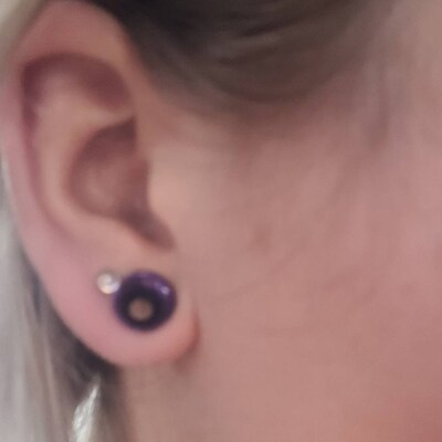 White Non-flare Acrylic Ear Plugs Stretchers Gauges Pair/kit 14g 12g ...