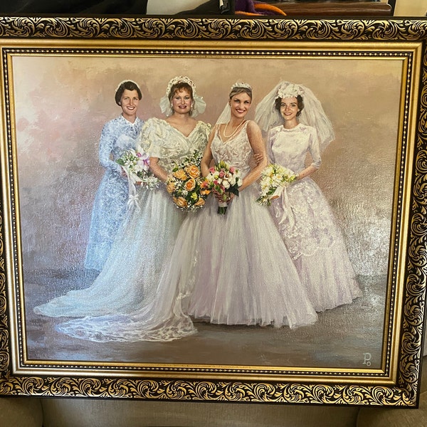 Custom Wedding Painting, Custom Painting From Photo to Canvas, Oil ...