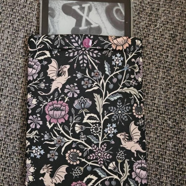 Book Sleeve for Books, Padded Book Sleeve, Pretty Floral Book Cover ...