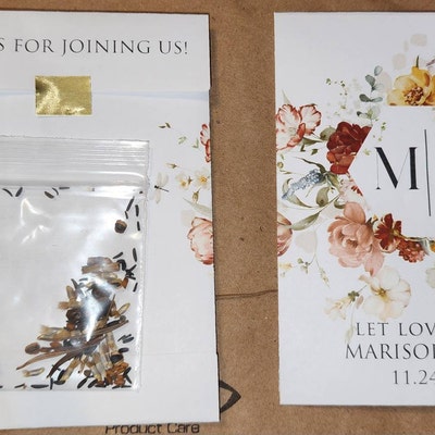 Let Love Grow Personalized Seed Packet Wedding Favors. Plantable ...