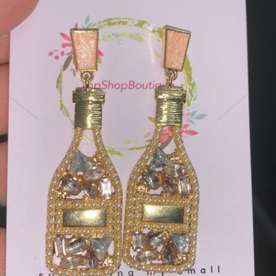 Rhinestone Cowgirl Boot Earrings, Bachelorette Party Jewelry, Nashville ...