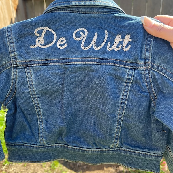 Thick Dense Chain Stitch Bold Handwritten FONT Machine Embroidery ...