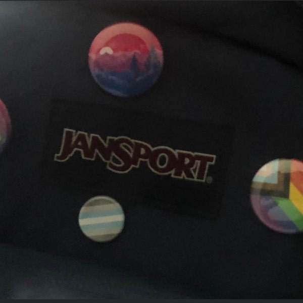 Demi Boy Pride Flag Pin Round Circle Button ~ 1" Pin 1.5" Pin 2.25" Pin ...