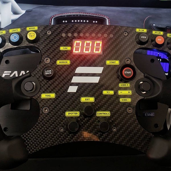 Fanatec Rally Module 10mm Stickers for Various Simulator Wheel/button ...