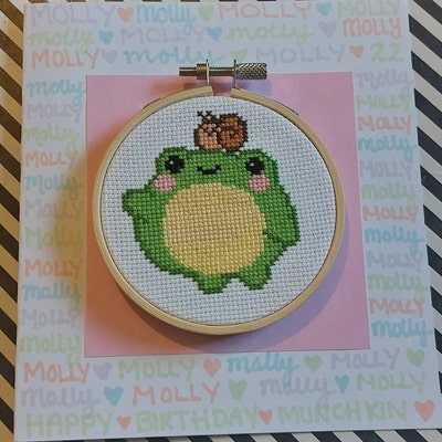 Frog Gifts Cross Stitch Pattern PDF Funny Easy Quick Cute Small Tiny ...