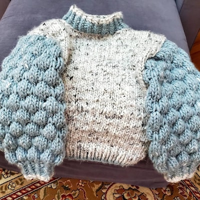 Social Bubble Jumper Digital Download Sweater Knitting Pattern ...