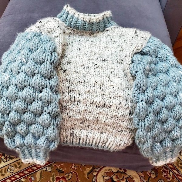 Social Bubble Jumper | Digital Download | Sweater Knitting Pattern ...