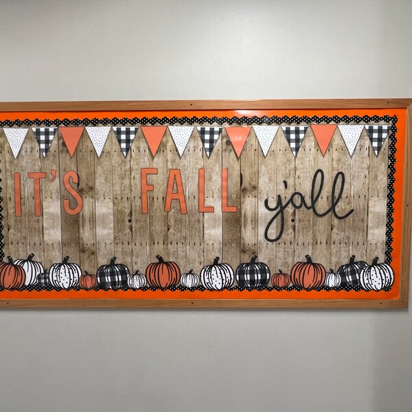 It's Fall Y'all Printable Bulletin Board: Teacher Classroom Decor ...