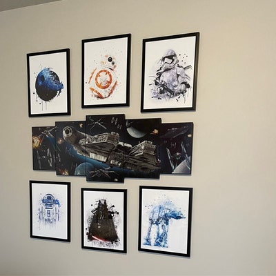 Star Wars BB8 and Porg Poster BB8 Watercolor Porg Print Fan Art Droid ...
