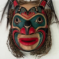 Great Devil God Japanese Noh Mask -- Daikijin Hand Carved Hand Painted ...