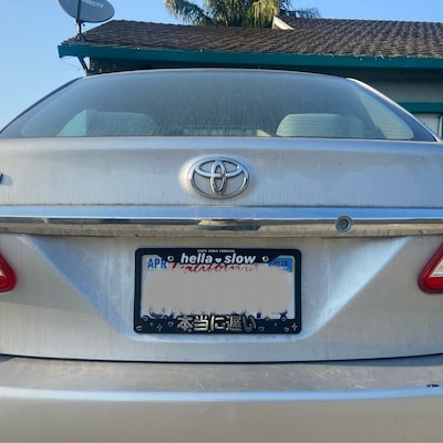 Hella Slow License Plate Frame Chrome - Etsy
