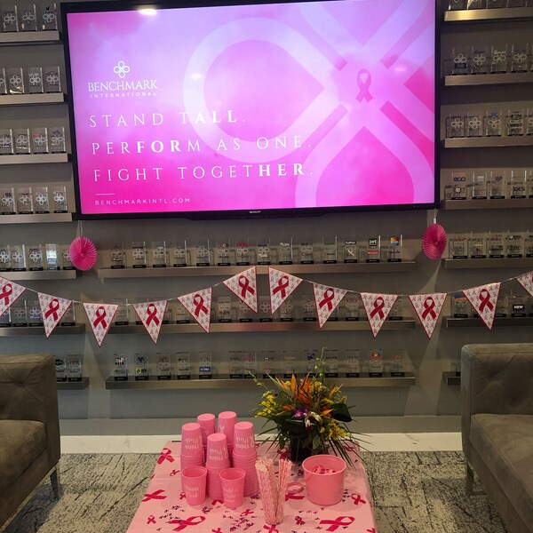 Breast Cancer Awareness Tablecover/ Breast Cancer Awareness Decor ...