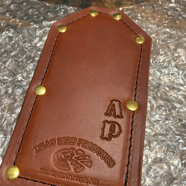 Brown Leather Shell Box Holder With Belt Clip and Spare Shell Holders ...