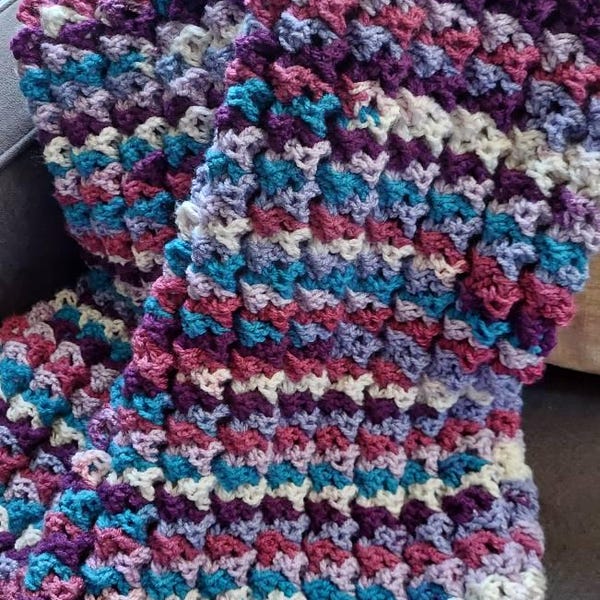 Easy Wavy Crochet Pattern Quick and Easy Crochet Blanket, Crochet ...